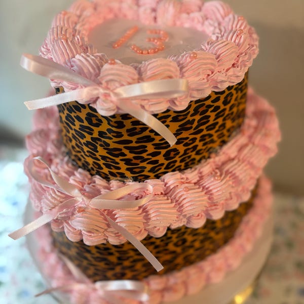 Cheetah Leopard Print Pattern Edible Picture Strips | Wrap Sides of ...