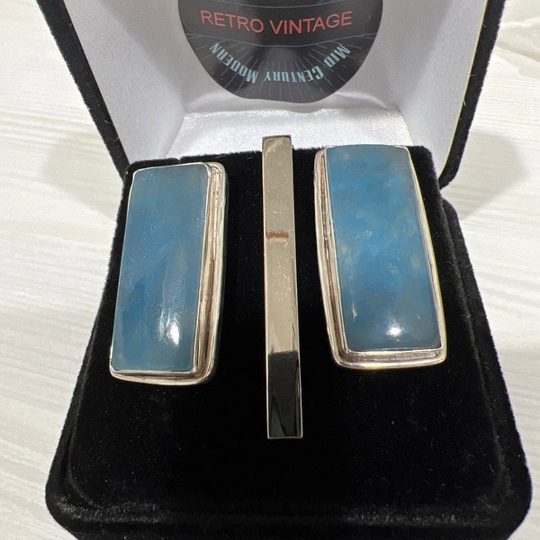 Mod 60s 70s Excutive Style Vintage Cufflinks Cuff Links Brown Black ...