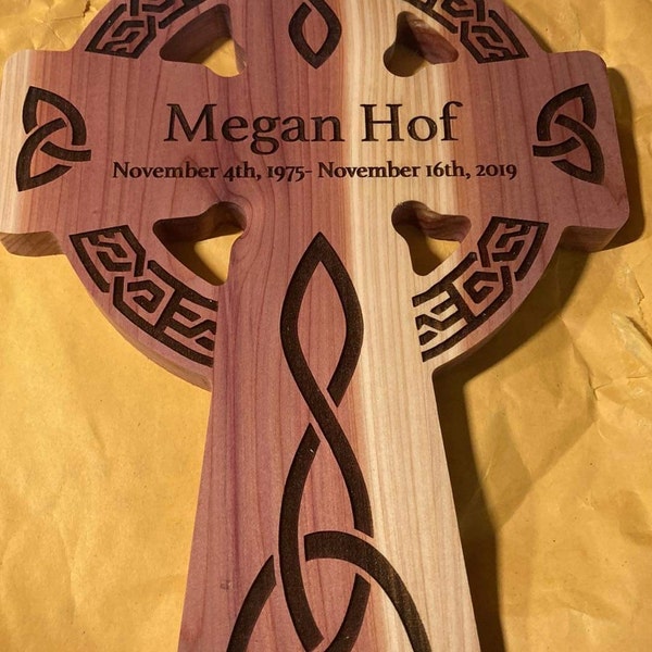 Memorial Cross for Your Loved One | Small Wood Burial Grave Marker ...