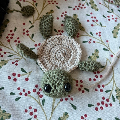 Crochet Turtle Coaster PDF PATTERN - Etsy