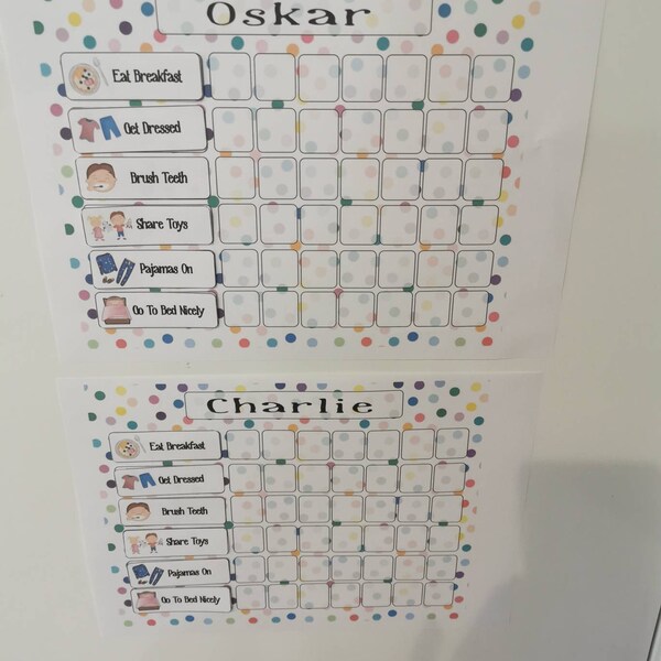 Girls, Ready for School, Routine Chart, Morning Checklist, Kids Weekly ...