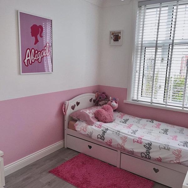 Barb Personalised Name Print Barb Poster Custom Barb Girls Bedroom ...