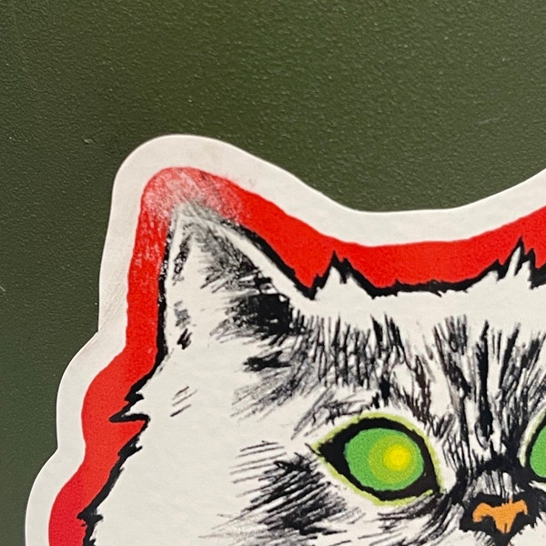 Hausu Cat - Blanche House Cat - Kawaii Japanese Cult Movie Sticker ...