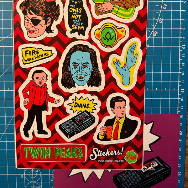 CULT FILMS - SET 2 - A5 Vinyl Sticker Sheet (battle Royale, A Clockwork ...