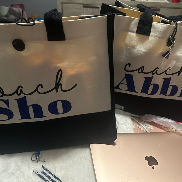 Cheer Coach Bag, Cheer Teacher Tote Bag, Dance Coach Recital Gift ...