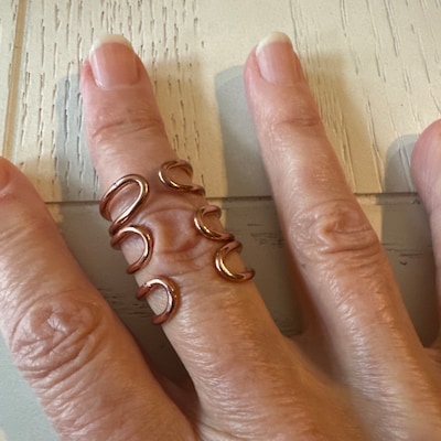 Arthritis Finger MCP Joints Splint Brass or Sterling Silver Hammered ...