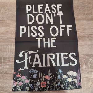 No Soliciting Garden Flag, Witchy Pagan Design, Full Moon Yard Decor ...