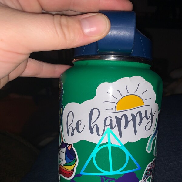Be Happy Sticker, Be Happy Decal, Positive Sticker, Cute Stickers ...