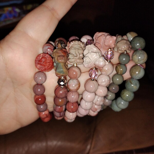 Alashan Agate Mermaid Charm Bracelet - Etsy