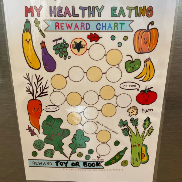 Printable, Eat Veggies, Reward Chart, Good Behavior Chart, Good Eating ...