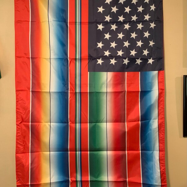 Iron-on Serape Flag Patch - Etsy