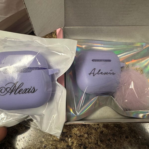 Custom AirPod Pro2 Case With Natural Wood Keychain,cute Airpods 4 Case ...