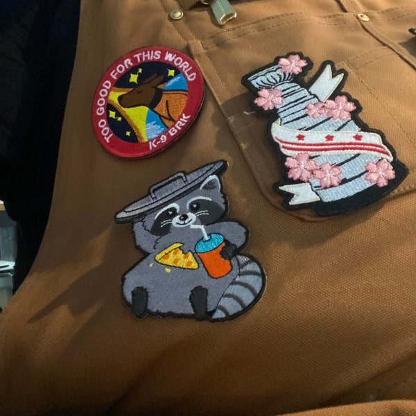 Too Good for This World - Laika Space Dog Patch - Embroidered Patch ...