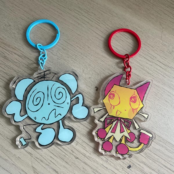 Clock ITFT It’s Time for the Derpadon Object Show Keychain - Etsy