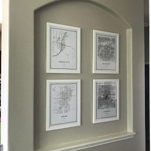 Custom Map Printable Wall Art, Custom Map Wall Art, Personalized Map ...