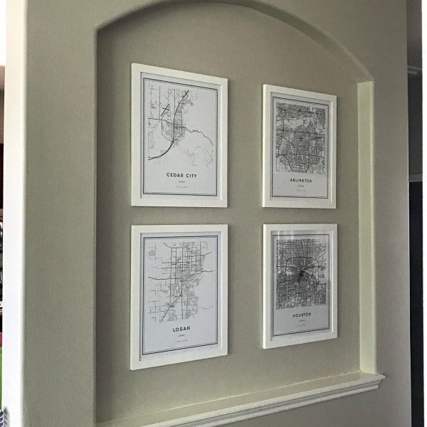 Custom Map Printable Wall Art, Custom Map Wall Art, Personalized Map ...