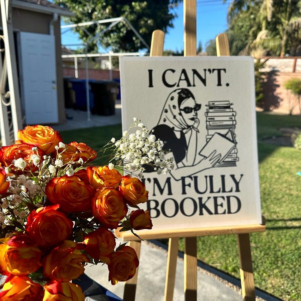 I'm All Booked Retro Wall Art Print, Cowgirl Reader Bookish Poster ...