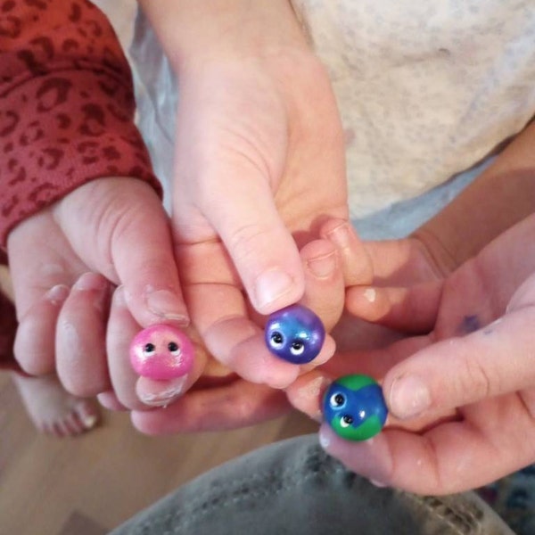 Galaxy Pebbles Teeny Tiny Adorable Metallic Shiny Collectibles - Etsy