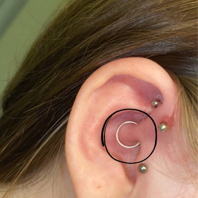 Daith Piercing Daith Jewellery Daith Hoop Daith Earrings Daith Ring ...