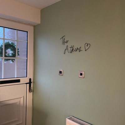 Love You Bye Sign, Door Sign, Hallway Sign, Wire Art, Wire Wall Sign ...