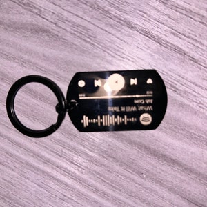 Spotify Keyring Personalised Spotify Keychain Spotify Code Spotify ...