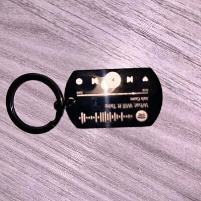 Spotify Keyring Personalised Spotify Keychain Spotify Code Spotify ...