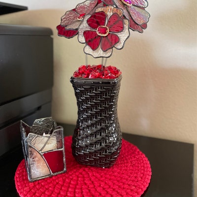 Stained Glass Flower Suncatcher for Window Hanging or Patio - Etsy