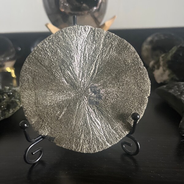 186g Black Siderite Specimen With Double Terminated Calcite Points ...