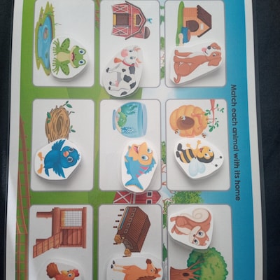 Busy Book Printable Worksheet, Matching Activities, Toddler Learning ...