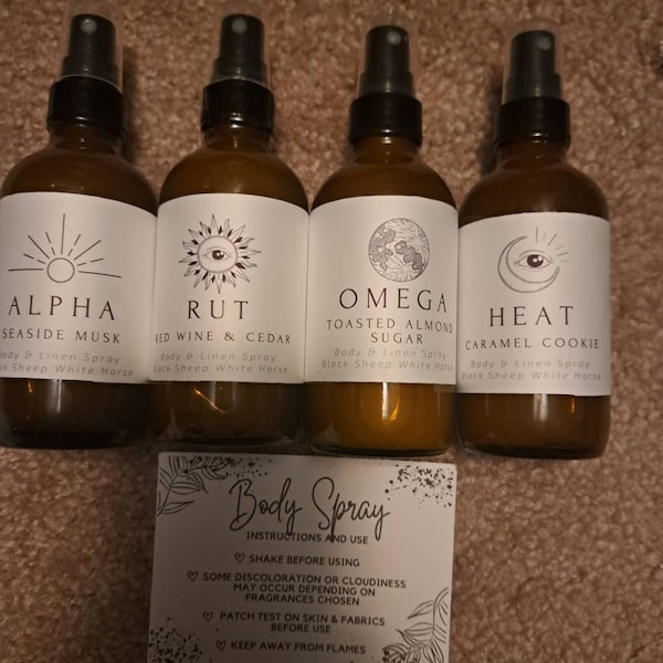 AO3 Fanfiction Inspired ABO Alpha Beta Omega Perfume and Custom Jewelry ...