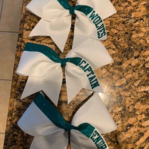 Senior Cheer Bows Team Cheer Bows Captain Cheer Bow - Etsy