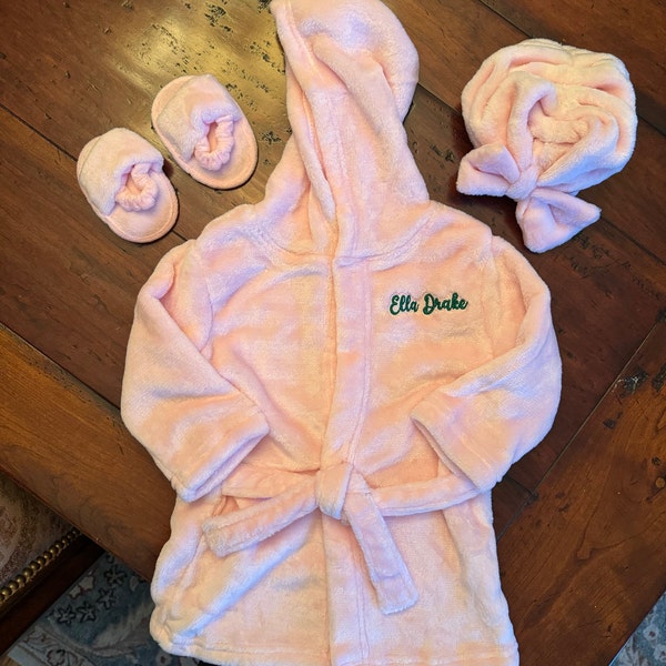 Infant Spa Set-new Baby Gift, Custom Baby Gift, Personalized Baby Robe ...