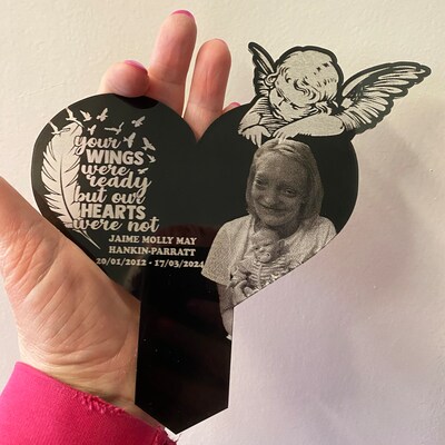 Personalised Memorial Feather's - Etsy