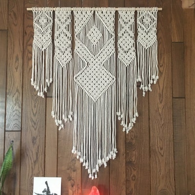 Macramè Cord Light Macrame Pendant Lamp Hanging Rope Light - Etsy