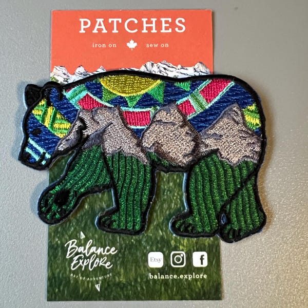 Time for Adventure Iron-on And/or Sew-on Colourful Embroidered Patch ...