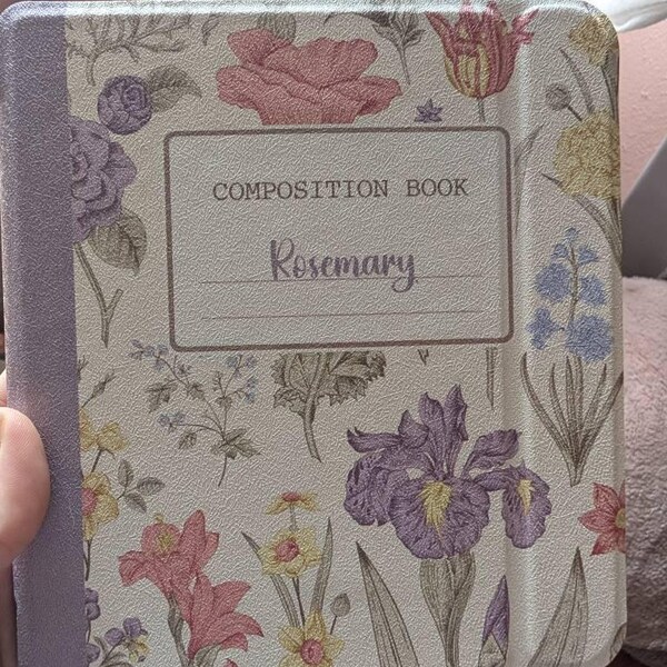 Purple Floral All New Kindle 11th Gen 2024 Case Composition Book Kobo ...