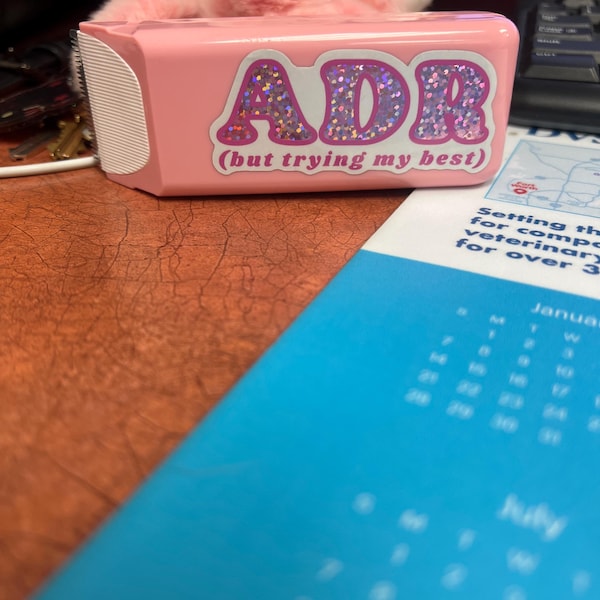 ADR Vet Med Sticker | Vet Tech Gift | for Water Bottles & Laptop ...