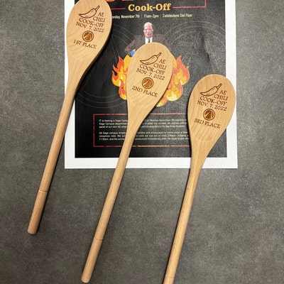 Chili Cookoff Spoon Chili Cook-off Wooden Spoon Personalized Chili ...