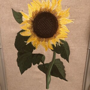 Elegant Sunflower Machine Embroidery Design 3 Sizes - Etsy