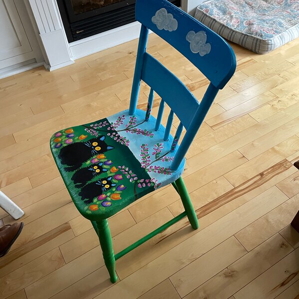 Funky Hand-painted Watermelon Chair or Stool - Etsy