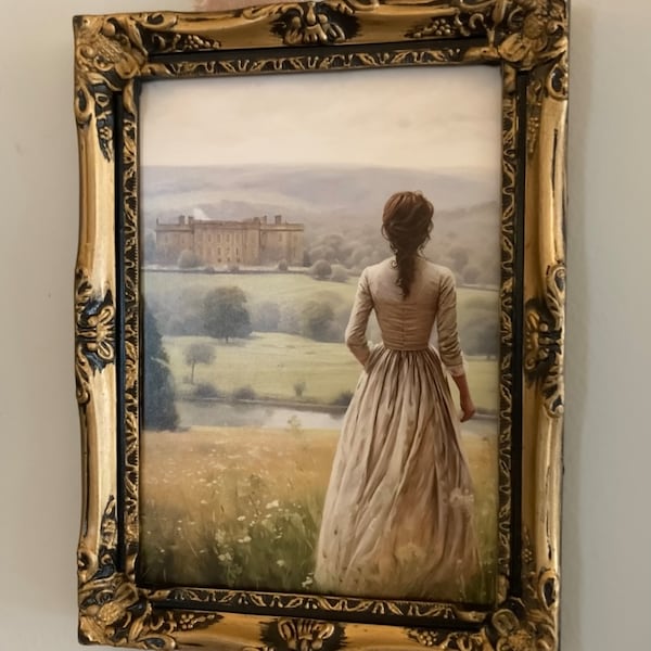 Pride and Prejudice Art Print, Cottagecore Wall Decor, Elizabeth Bennet ...