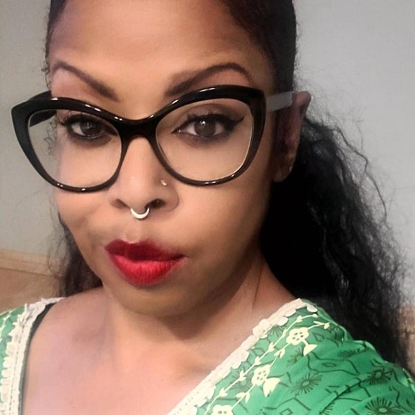 14k Gold Septum Clicker, Nose Piercing, 18/16g Septum Jewelry, Small ...