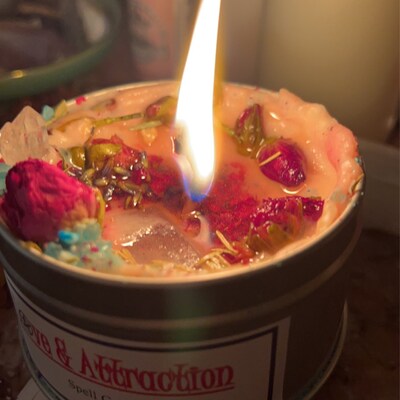 LOVE / ATTRACTION / INTENTION / Spell Candle/ Ritual Candle ...