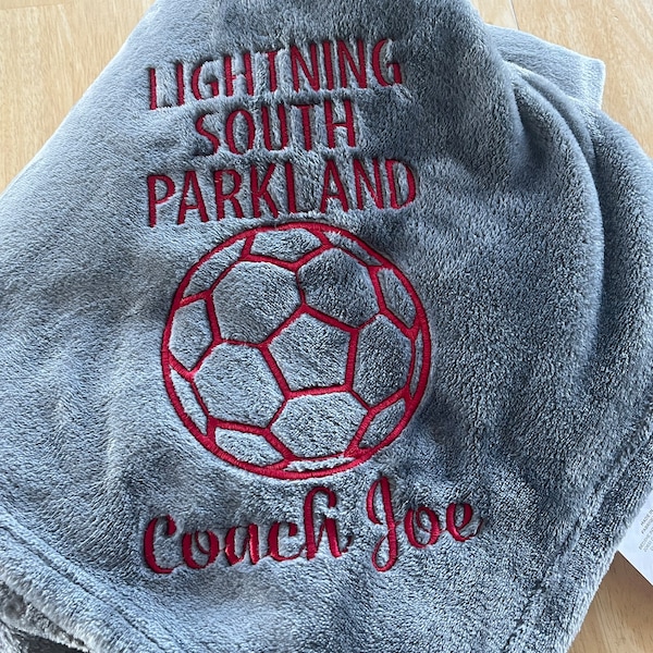 Personalized Embroidered Softball Blanket, Graduation Blanket, Senior ...
