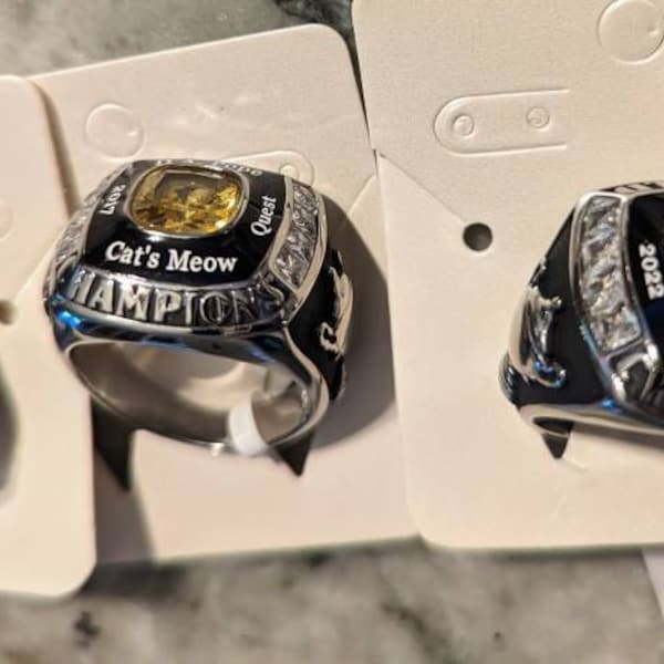 Personalized Custom World Champion Ring - Football, Baseball ...