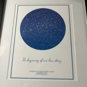 Custom Star Map Triple Star Our Story Our Children Map Night - Etsy