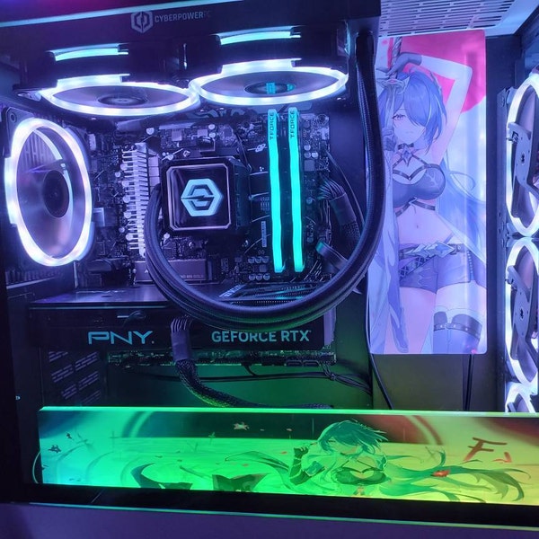 Custom Pc Plate, Gaming Computer Custom RGB Psu Cover Plate, PSU Shroud ...