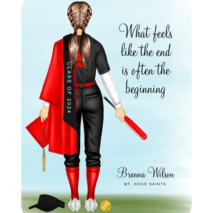 Cheerleader Graduation Card Printable Cheer Class of 2024 Cheer ...