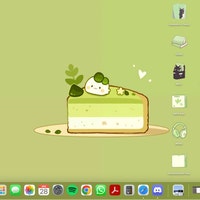 Lofi Matcha Green Desktop Set Wallpapers Icons Cute Desktop Organizer ...