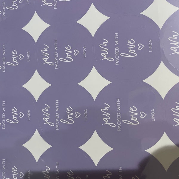 Jam Packed With Love Stickers, Round Wedding Jam Labels, Wedding Jam ...